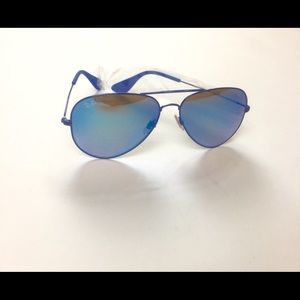 Ray-Ban | Accessories | Rayban Blue Gradient Aviator Flash Sunglasses ...